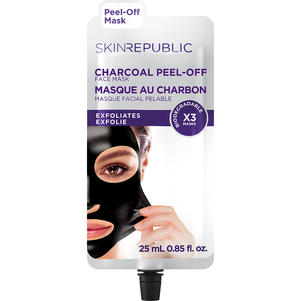 Purifying Charcoal Peel Off Biodegradable Face Mask 3 Applications