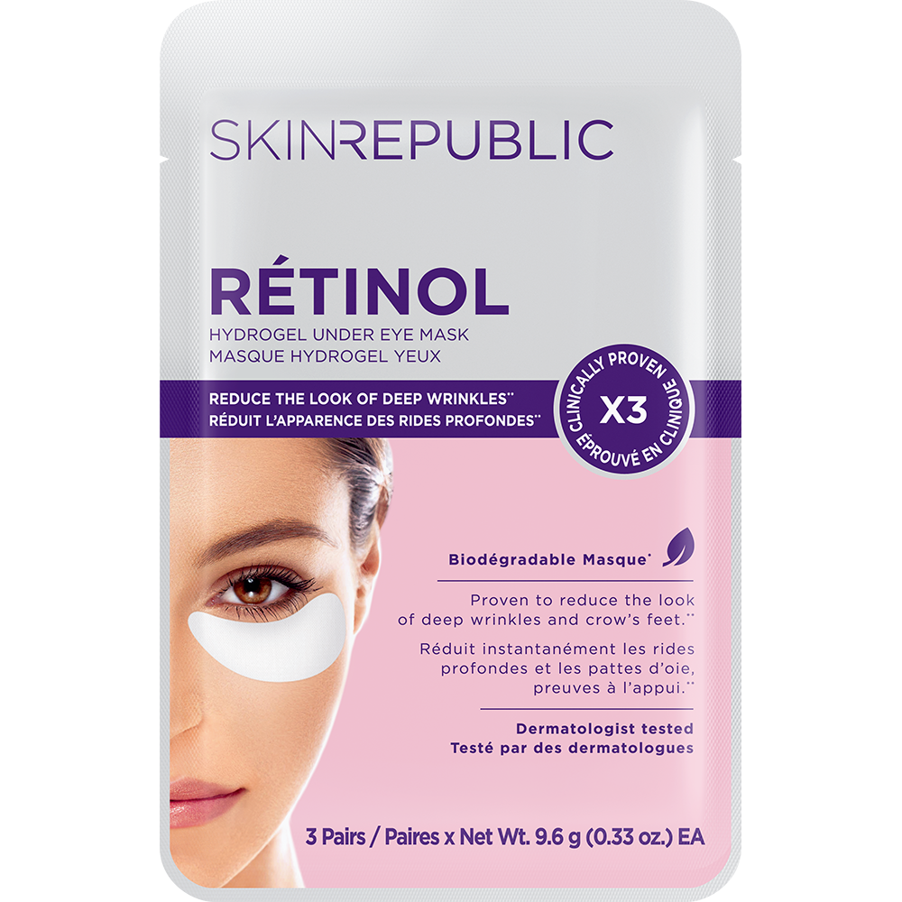 Brightening Retinol Biodegradable Under Eye Mask | Skin Republic - Skin ...